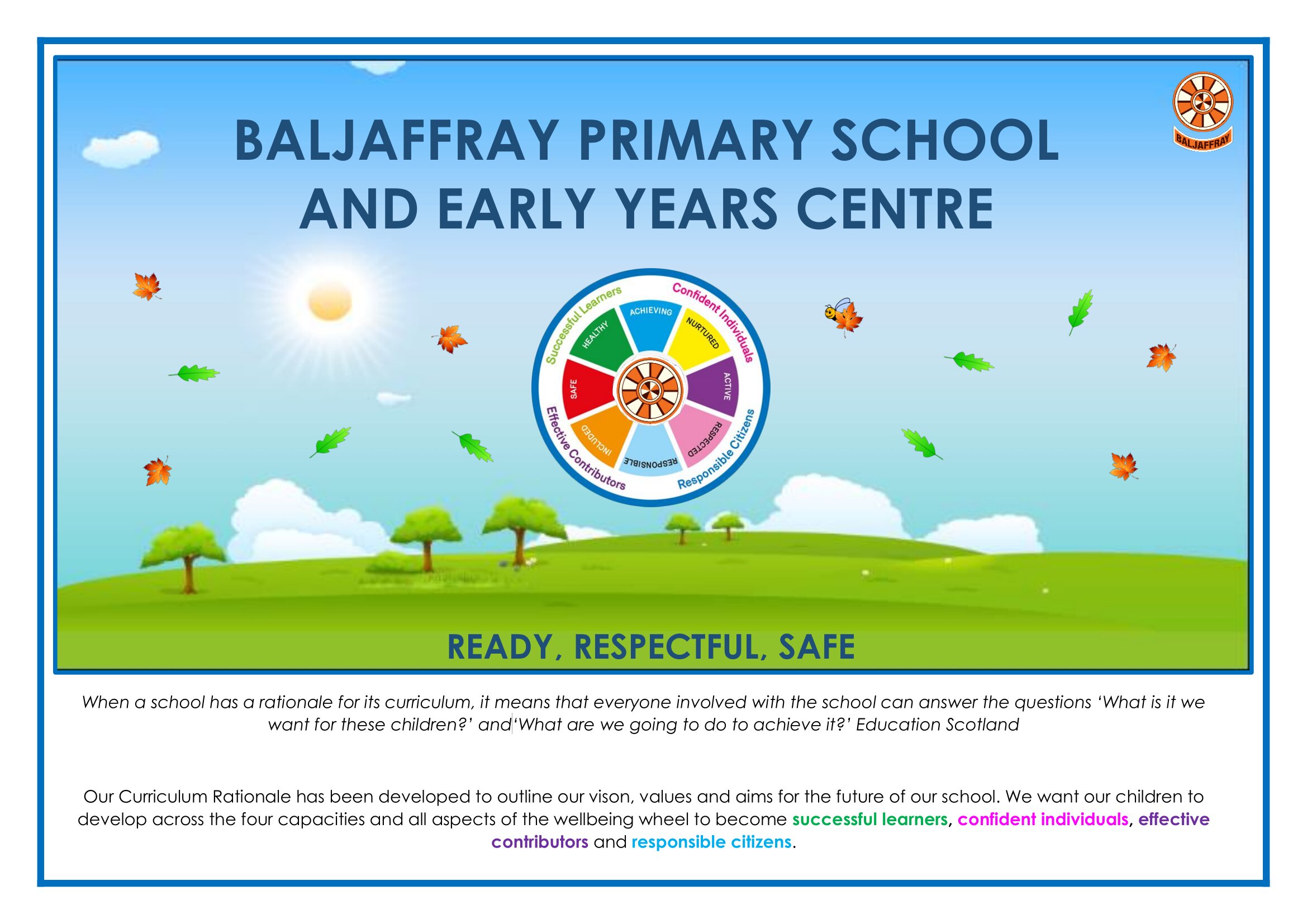 Curriculum Baljaffray Primary